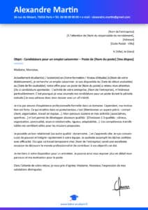 Lettre de motivation Job d’été : Exemples, modèle et conseils